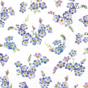 Cocktail Napkin Valeria Forget Me Nots – Bake, Table & Tea
