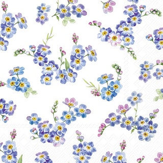 Cocktail Napkin Valeria Forget Me Nots – Bake, Table & Tea