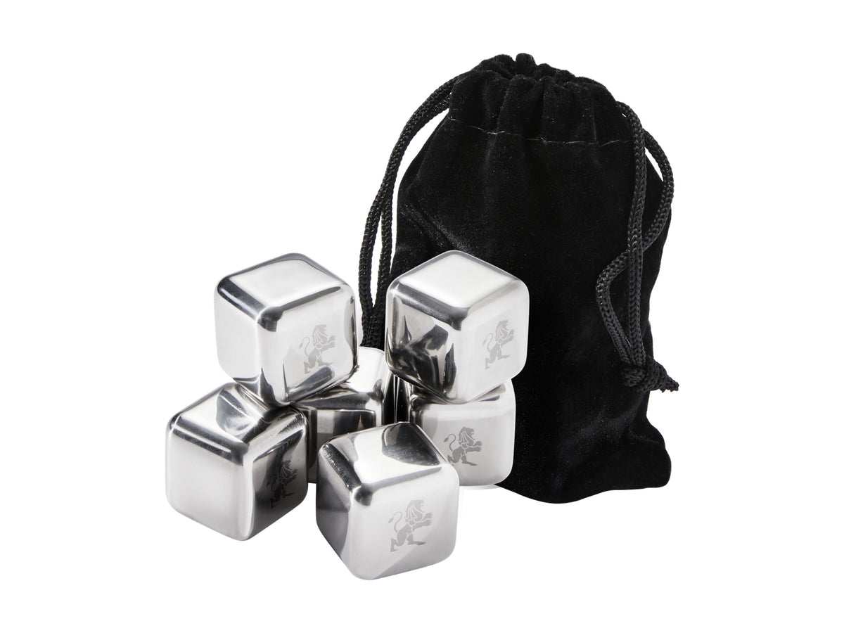 Cocktail & Co Reusable Ice Cubes Set of 6 Stainless Steel – Bake, Table ...